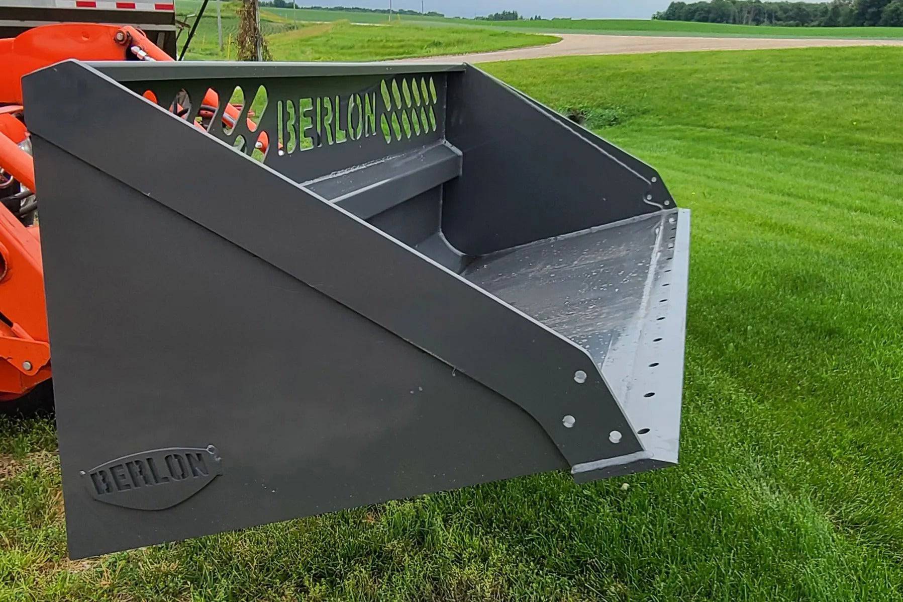 Berlon High Capacity Snow Bucket for Skid Steers & Tractors | Mammoth ...