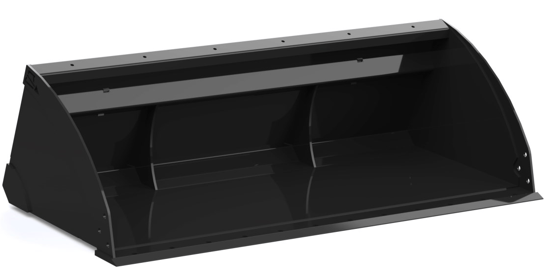 Rock Solid Attachments HD Low Profile Extended Lip Utility Bucket for Tractors | Mammoth ...